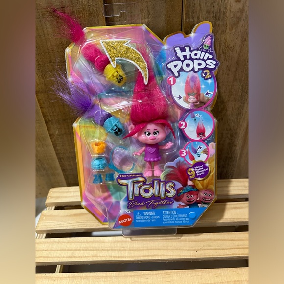Mattel | Toys | Trolls Band Together Hair Pops Poppy 3 Figurine 9 Pcs ...